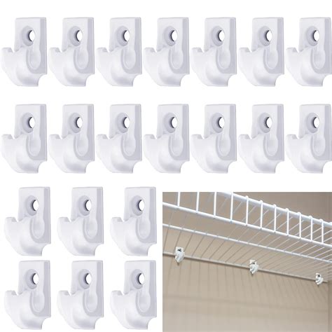 Wire Shelf Loop Clip Down Wall Clip Plastic Closet Shelves Clips Heavy
