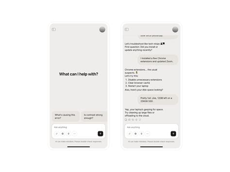 Super Simple Mobile Ai Chatbot Chat Intefrace By Erameister For Mylo