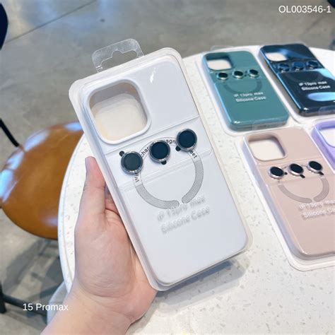 Ốp Ip 15 Pro Max Silicon Magsafe Kèm Camera