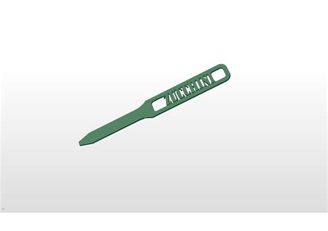 Stl File Zucchini Garden Marker 🌳・3d Printer Design To Download・cults