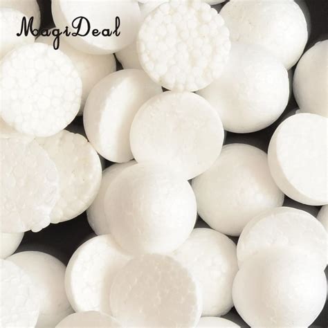 100pcs Half Round Solid Styrofoam Foam Balls For C Grandado