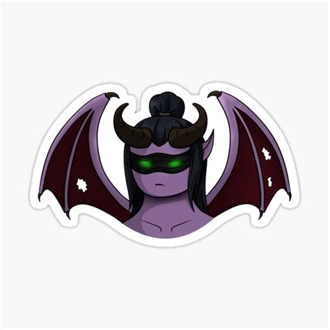 Chibi Illidan Sticker By Gliruhin Redbubble