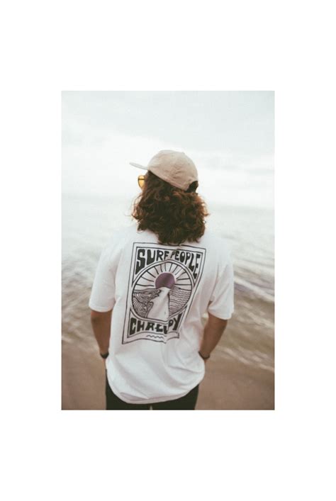 Surf People Tee Vintage White Surf Inc