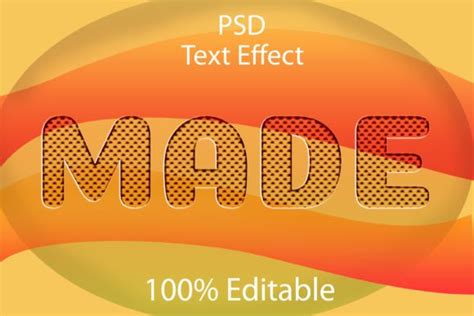 Realistic Made Editable Psd Text Effect Graphic By Motin Creative Fabrica