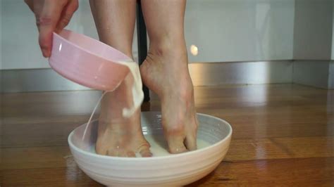 Milk Bath Ballet Toes Splashing In A Tub Of Milk Youtube