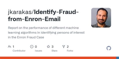 github jkarakas identify fraud from enron email report on the