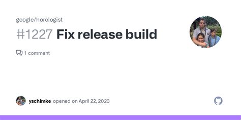 Fix Release Build Issue Google Horologist GitHub
