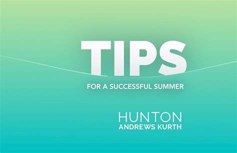 Tips For A Successful Summer