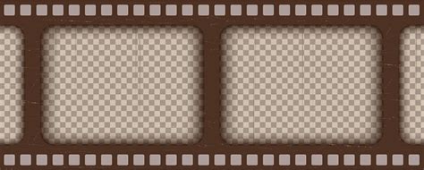 투명한 배경에 오래된 갈색 시네마틱 프레임 긁힌 빈티지 비디오 또는 사진 테이프 그런 지 패턴이있는 복고풍 스타일의 3d 사실적인 화면 골동품 슬라이드 템플릿 벡터 카드
