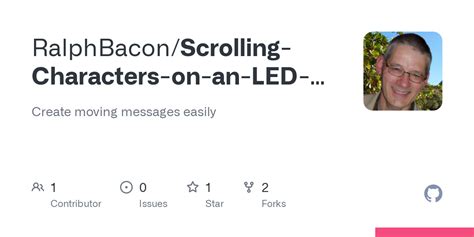 GitHub RalphBacon Scrolling Characters On An LED Matrix Using A MAX Create Moving