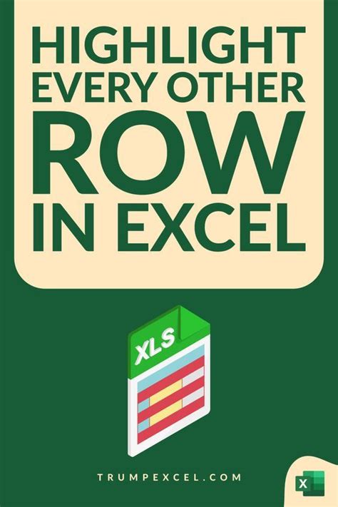 Highlight Every Other Row In Excel Using Conditional Formatting Artofit