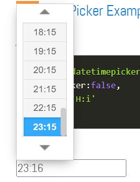 Jquery Datetimepicker Scrolls In The Reverse Direction For Timepicker When Using The