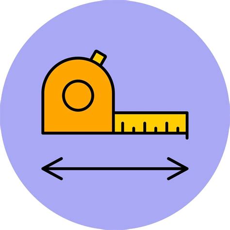 Measurement Line Filled Multicolour Circle Icon 37769652 Vector Art At