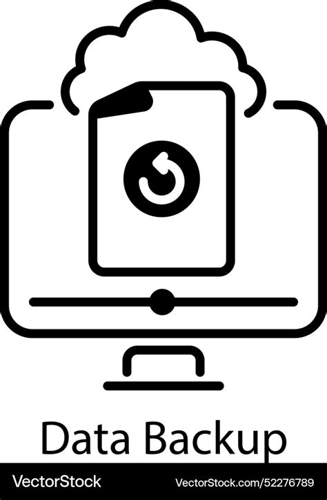 Data Backup Royalty Free Vector Image Vectorstock