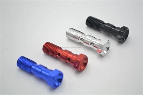 알루미늄 al 브레이크 오일 호스 파이프 조인트 나사 단일 구멍 오일 리턴 볼트 m10 1 25 피팅 수정 오토바이 액세서리