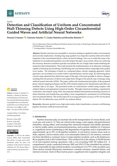 Pdf Detection And Classification Of Uniform And Concentrated Wall