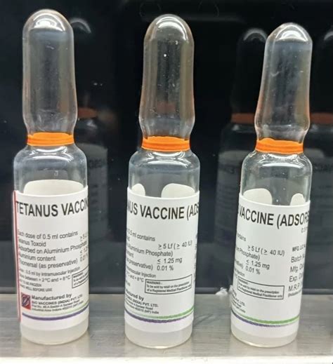 Tetanus Toxoid Vaccine 20 Ml At ₹ 12 Vial In Mumbai Id 2854482571855
