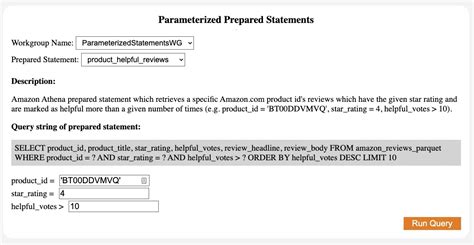 Use Amazon Athena Parameterized Queries To Provide Data As A Service