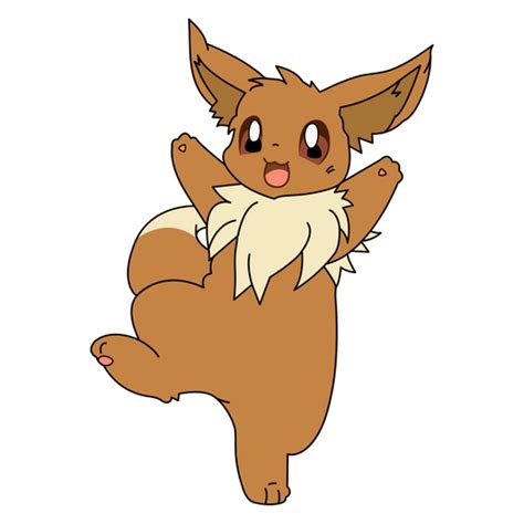 Pokemon Eevee Smile Sticker Sticker Mania