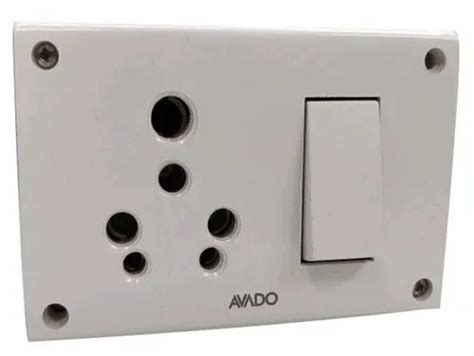 6a modular switch socket combination polycarbonate at ₹ 150 piece in vasai