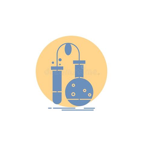 Testing Chemistry Flask Lab Science 5 Color Line Web Icon Template Isolated On White Vector