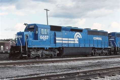 Cr 6657 Sd45 2 At Cresson Pa Conrail Photo Archive