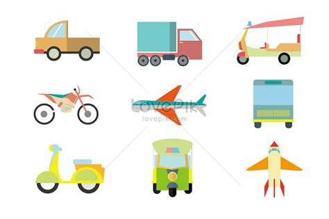 교통 수단 Png 일러스트 무료 다운로드 Lovepik