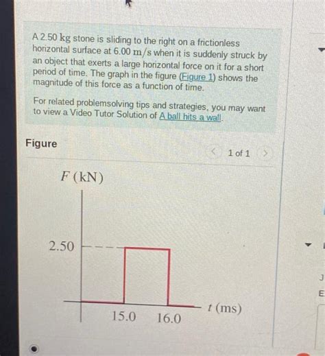Solved A Kg Stone Is Sliding To The Right On A Chegg