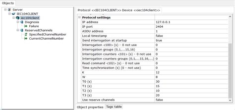 Multi Protocol Masteropc Server Plugin Iec104 Iec104 Client Parameters