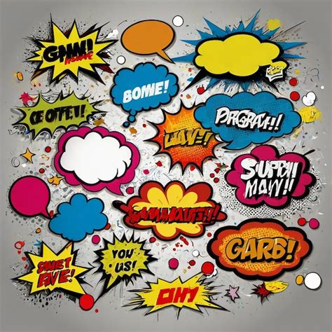 Set of vector comic speech bubbles | Premium AI-generated image