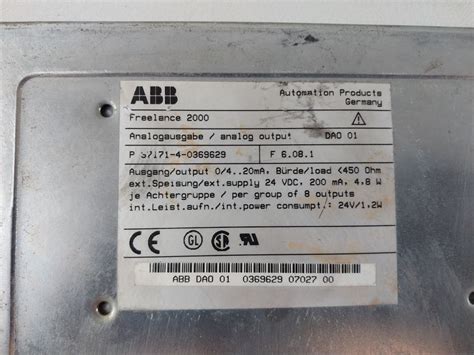 abb dao 01 analog output module 4…20ma aeliya marine