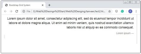 Bootstrap Text Typography