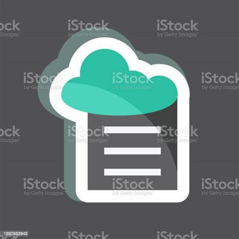 스티커 클라우드 보고 데이터 분석 기호에 적합합니다 편집 가능한 간단한 디자인 디자인 템플릿 벡터 간단한 기호 그림 0명에 대한 스톡 벡터 아트 및 기타 이미지 Istock