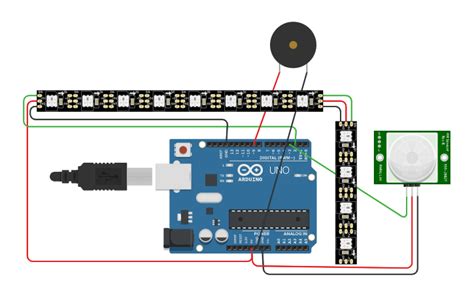 Circuit Design Copy Of Neopixel Strip Tinkercad