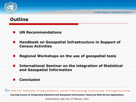 ppt integrating statistical and geospatial information some unsd