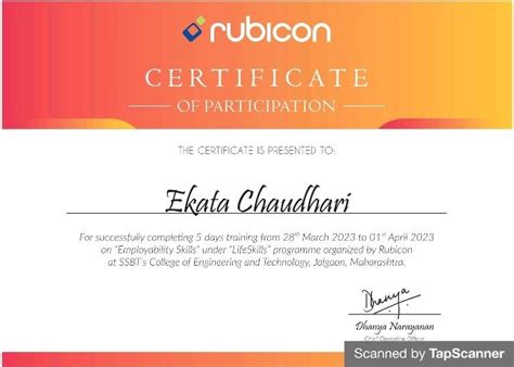 Ekata Chaudhari On Linkedin Technology Rubicon Training
