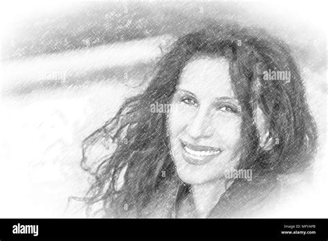 Smiling Caucasian Mature Woman Black And White Stock Photos Images