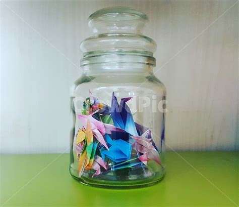 종이학 학접기 유리병 종이접기 소원빌기 사진이미지일러스트캘리그라피 Storynves작가