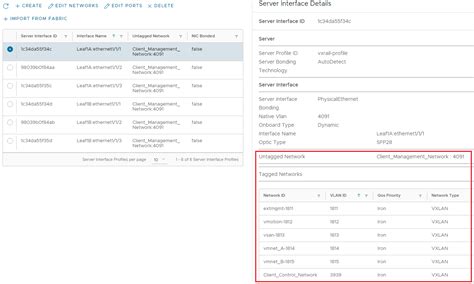 Create Server Interface Profiles For The First Vxrail Cluster Dell