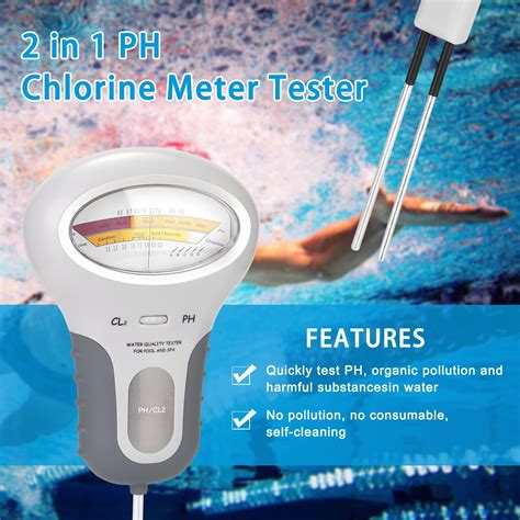 Kkmoon 2 In 1 Ph Chlorine Meter Tester Chlorine Wa Grandado
