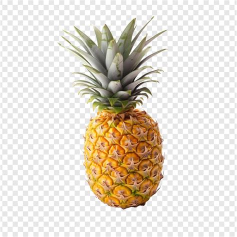 투명 한 배경 에 고립 된 파인애플 과일 무료 Psd 파일