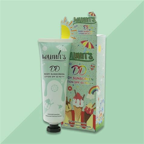 Jual Dd Walnuts Dd Body Sunscreen Lotion Spf 50 Pa 150ml Shopee