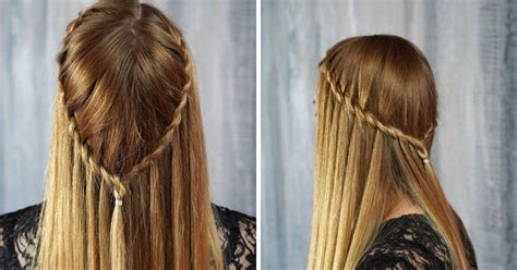 Beautiful Half Up Waterfall Braid Tutorial Diy And Crafts