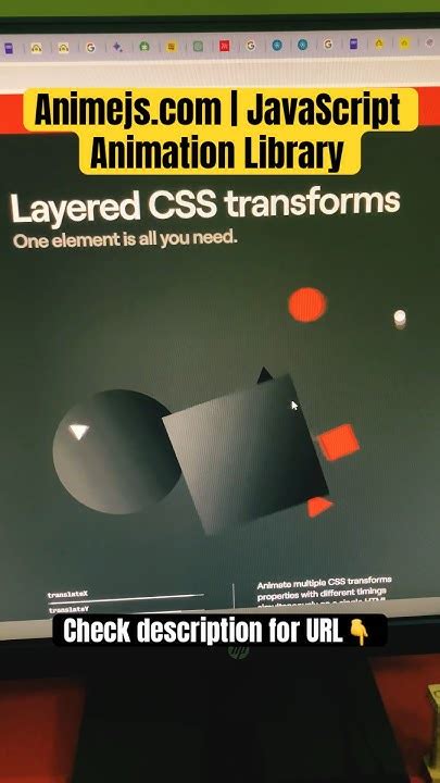 Javascript Animation Library Css Javascript Anime Js Coding Css3animation Shorts Youtube