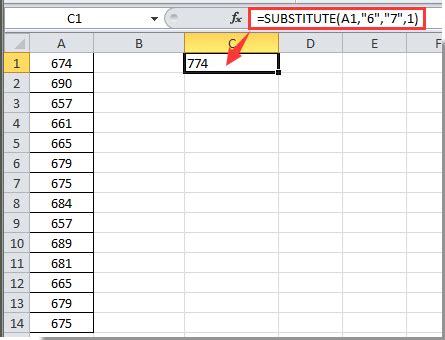 How To Change Or Find And Replace First Number In Cell In Excel