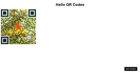 Fun QR Code Codesandbox