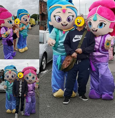 Adult Fancy Shimmer And Shine Mascot Costume Buy Mascot Outfits Online