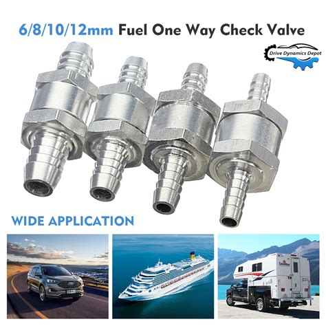 Universal Fuel One Way Check Valve For Car Ship Carburettor Fuel