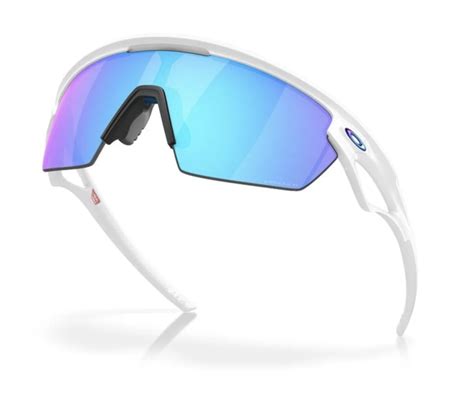 Oakley Unisex Sphaera Sunglasses White Prizm Sapphire Polarized New
