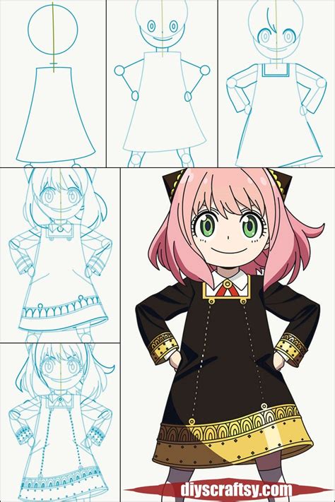 22 Anya Forger Drawing Ideas For Beginners Anime Drawings For
